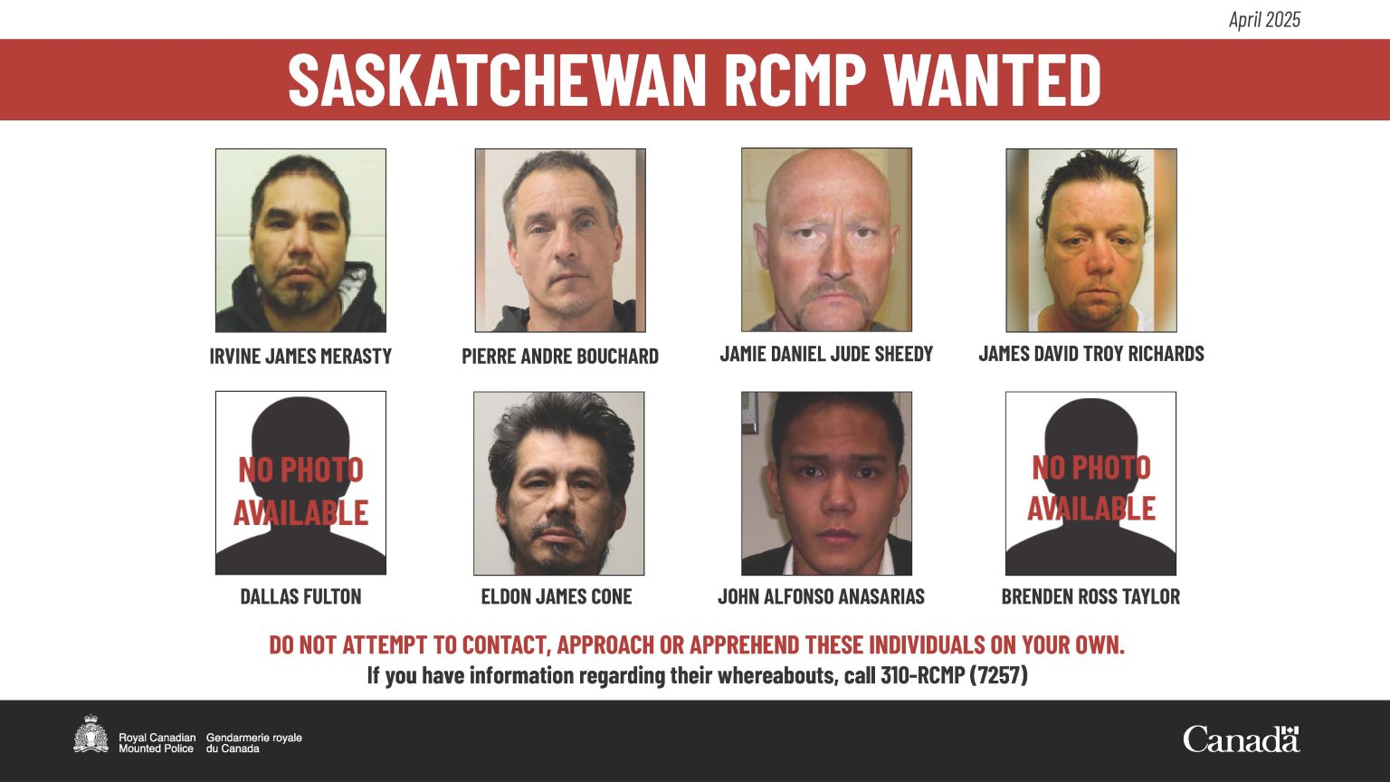 Saskatchewan RCMP: Wanted Persons – Wakaw Recorder